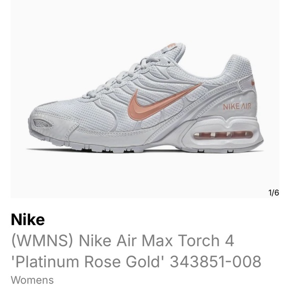 Nike | Shoes | Nike Womens Air Max Torch 4 Pure Platinum Metallic Rose ...